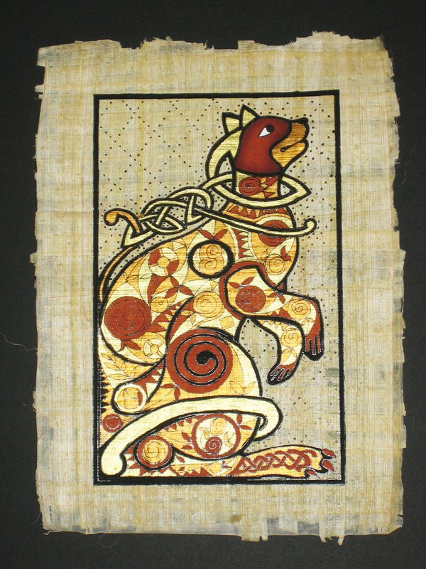 Irish Celtic Hand Painted Papyrus Prints Mounted Board Rachel Arbuckle ...