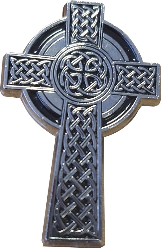 LP14 - Silver High Cross Lapel Pin – The Celtic Card Team