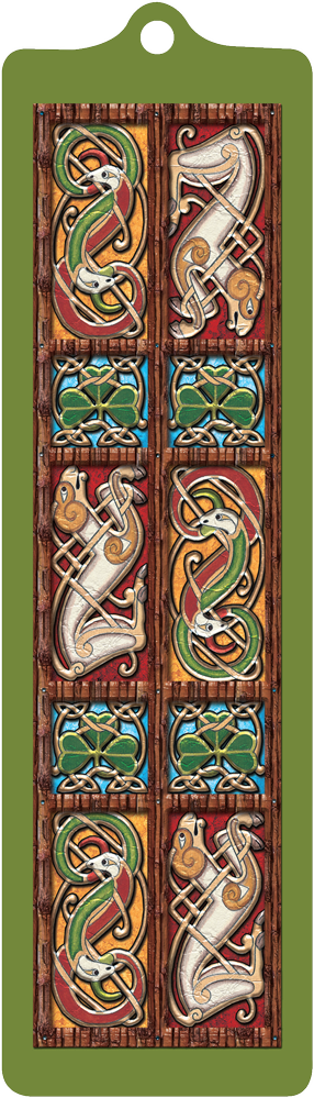 Celtic - Bookmark - Irish - Laminated - Strapwork - Kells - Knotwork ...