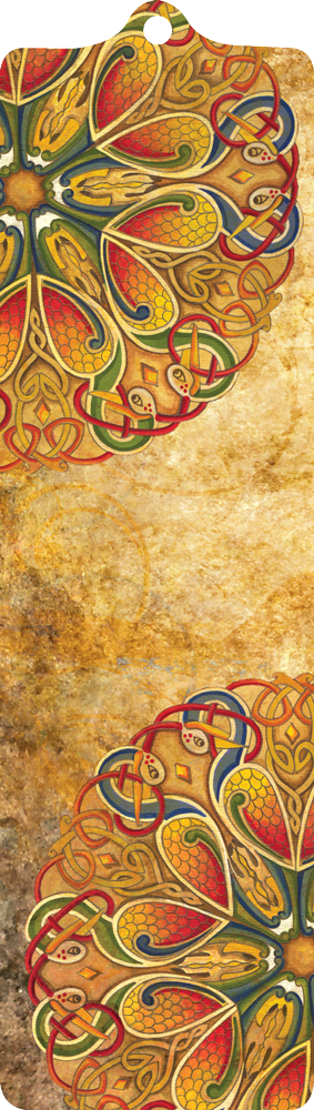 BM18 Celtic Bookmark Irish Laminated Rachel Arbuckle Strapwork Knotwork ...