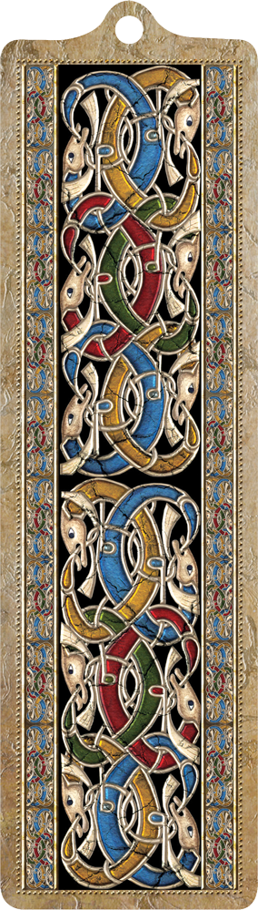 BM18 Celtic Bookmark Irish Laminated Rachel Arbuckle Strapwork Knotwork ...
