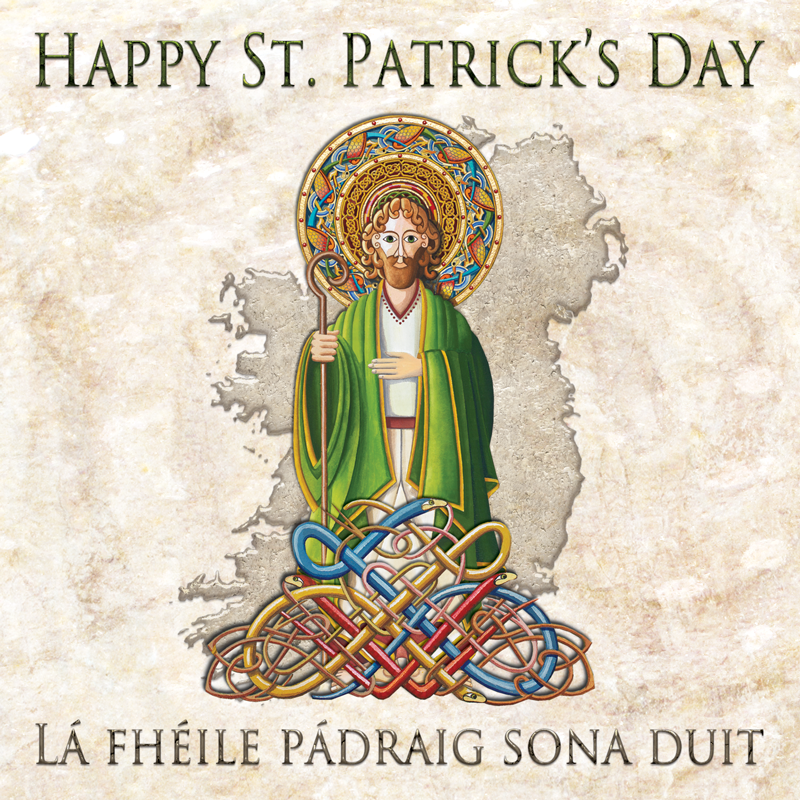 C218A St. Patrick's Day Bilingual Irish Greeting Card Rachel Arbuckle ...