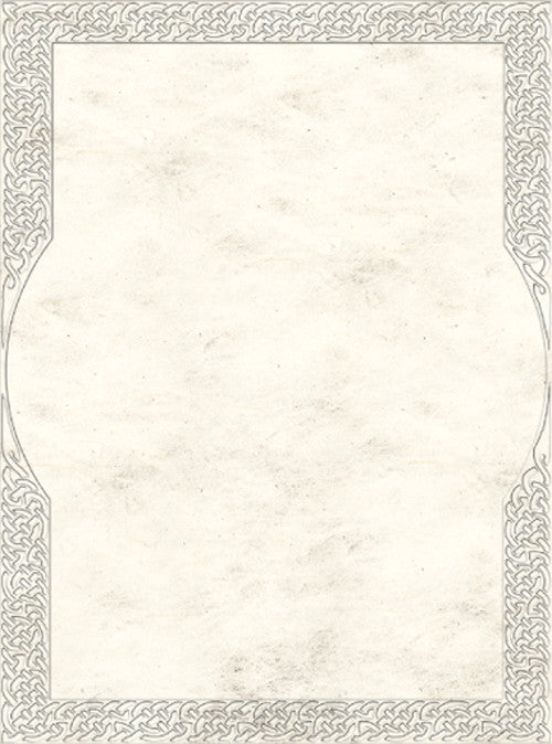 CNP08 Irish Celtic Embossed Border Writing Note Paper Pack – The Celtic ...