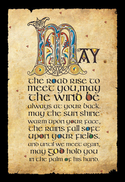 CQMP07 - May the Road... Irish Celtic Mini Print Rachel Arbuckle – The ...
